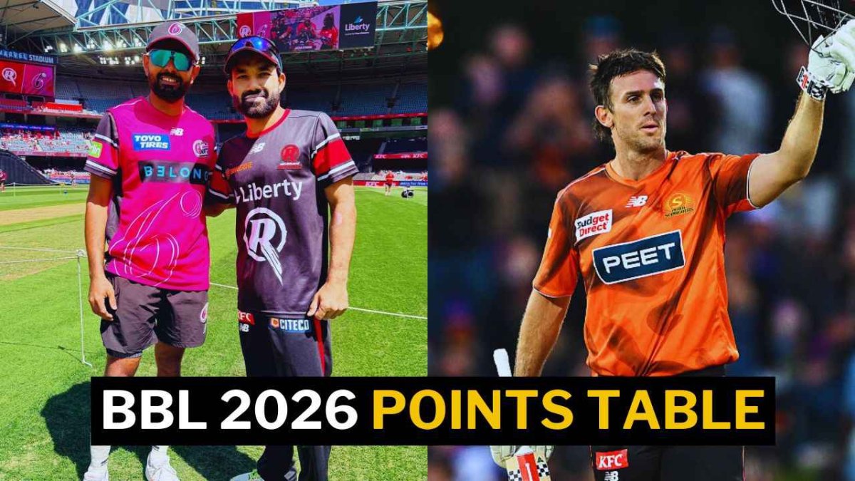 BBL 2026 Points Table Latest After Perth Scorchers vs Hobart Hurricanes ...
