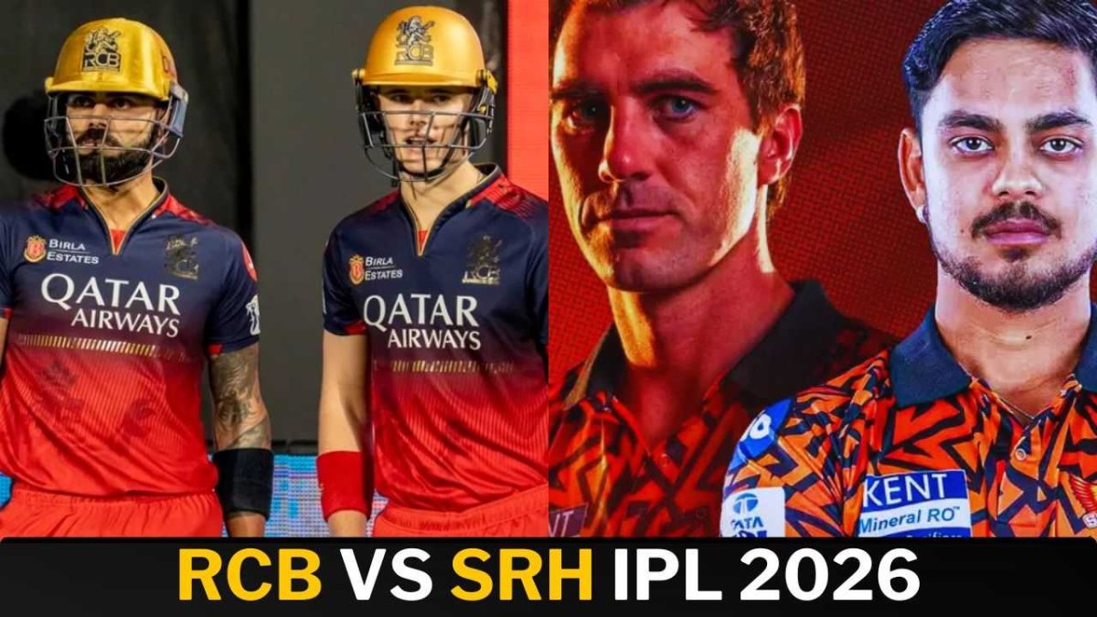 RCB vs SRH IPL 2026: Playing XI, Head-to-Head, Pitch Report & Live ...