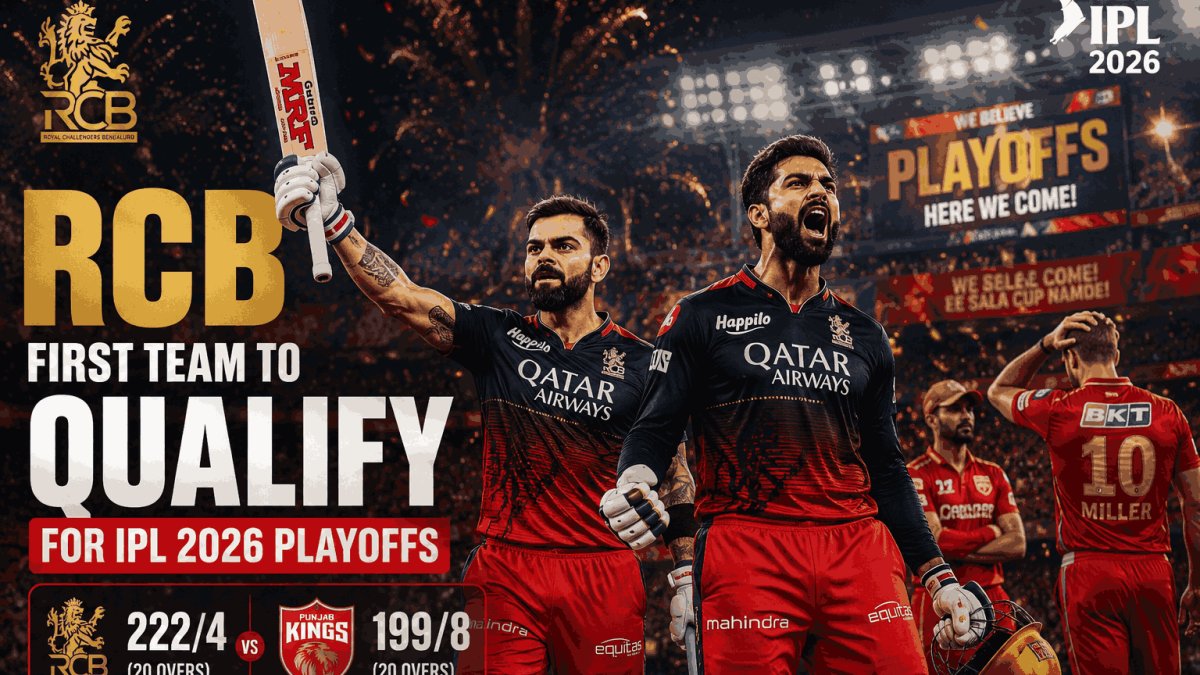 RCB Become First Team to Qualify for IPL 2026 Playoffs After Dominant ...